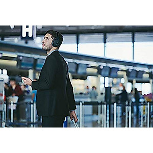 Sony Noise Cancelling Headphones - Wireless Bluetooth Over The Ear Headset with Mic for Phone-Call and Alexa Voice Control – Black + NeeGo 3.5mm Headphone Extension Cable, 10ft