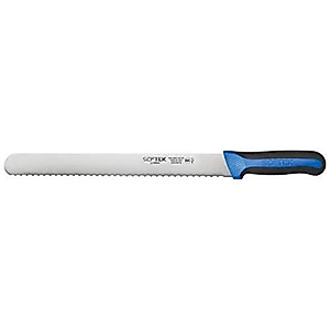 Winco Sof-Tek, 12" Wavy Edge Slicer, Straight, Soft Grip Handle