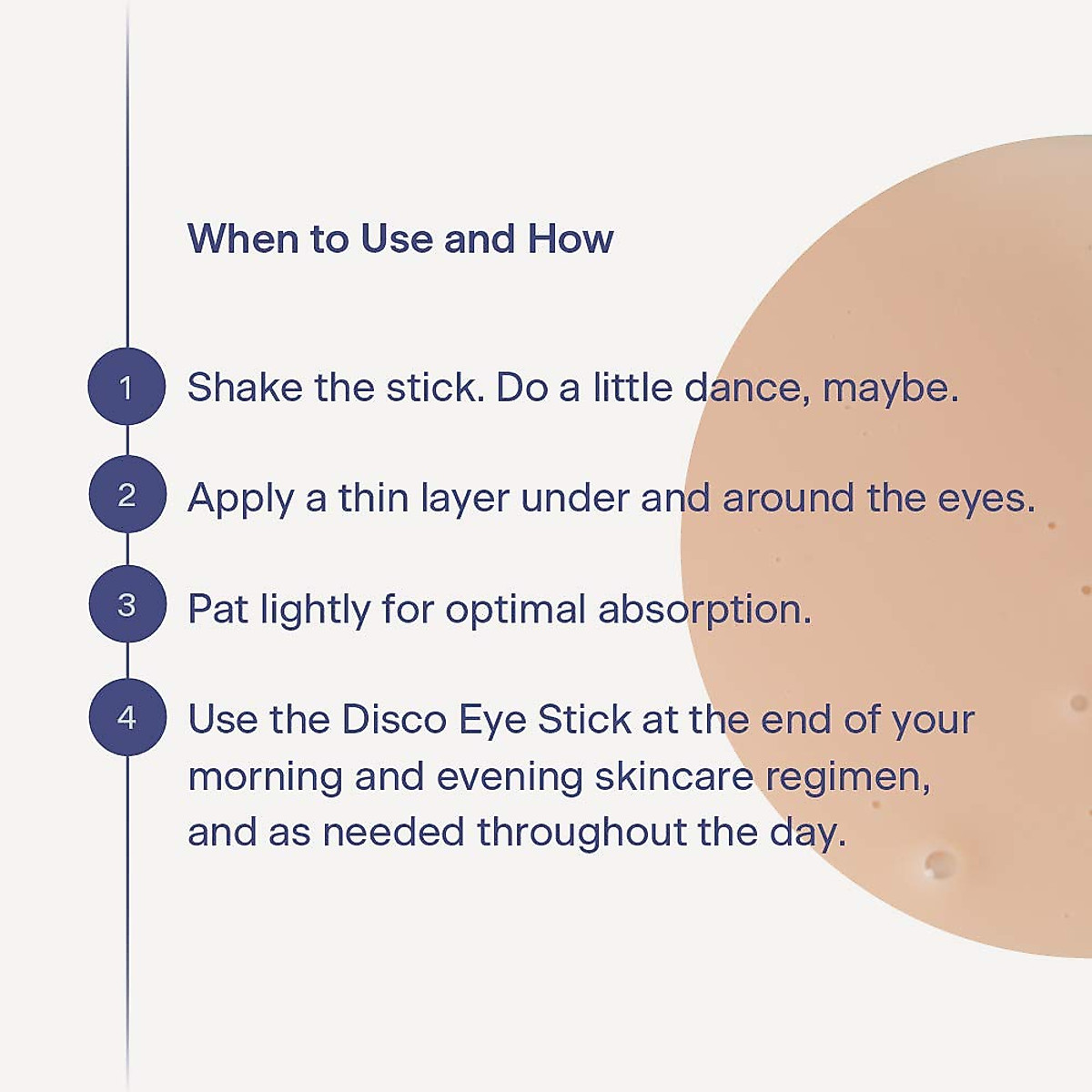 Disco Men's Eye Bag Treatment, Roller Serum for Men, Under Eye Cream Natural Caffeine Anti Aging Stick Balm, Reduce Puffiness, Wrinkles, Dark Circles, Crows Feet, Bags, Dark Circles, Lines, Puffiness