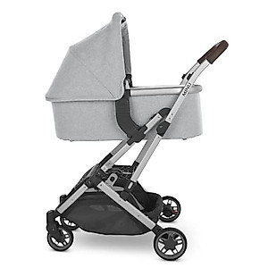 MINU V2 Stroller-Greyson (Charcoal mélange/Carbon/Saddle Leather)+ Adapter for Bassinet/MESA + Bassinet - Greyson (Charcoal Melange/Carbon)