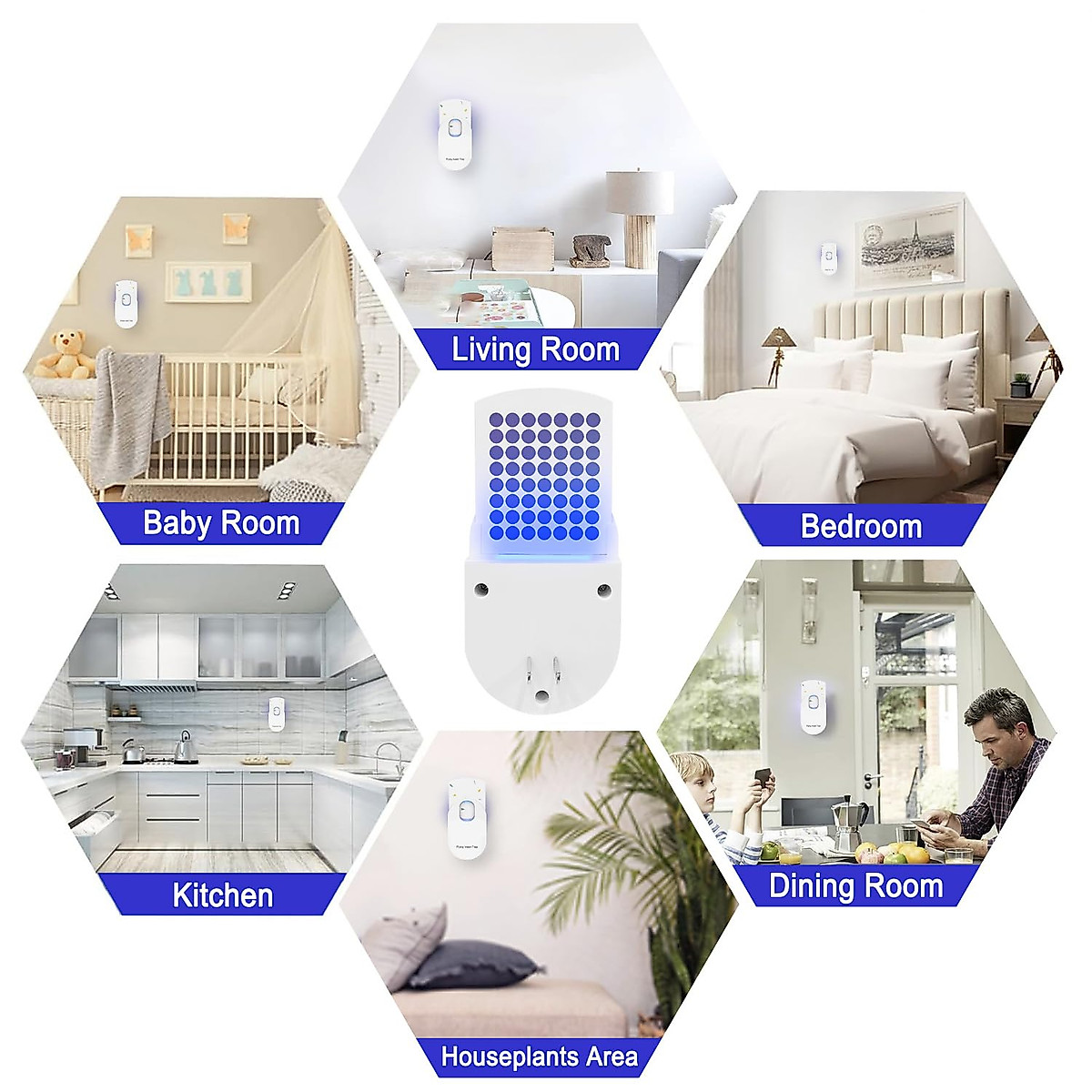 Swagon 2 Pack Upgraded Flying Insect Trap Plug-in,Fly Trap Indoor,Safe Home Fly Killer,Insect Catcher for Fruit Flies,Gnats,Moths,Mosquitoes,Bug UV Light Atrractant Trap(2 Device+10 Refill Glue Cards)