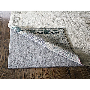 RUGPADUSA - Basics - 8'x10' - 1/3" Thick - 100% Felt - Premium Comfort Rug Pad - Also Available with Non Slip Option - Safe for All Floors and Finishes including Hardwoods - Made In the USA, 8' x 10'