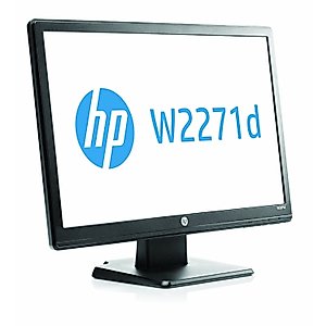 HP W2271d 21" LED Monitor, 60Hz, 200nits, 1920x1080, Internal Power Supply