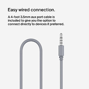 Belkin SoundForm Mini - Wireless Bluetooth Headphones for Kids with 30H Battery Life, 85dB Safe Volume Limit, Built-in Microphone - Kids On-Ear Earphones for iPhone, iPad, & More - Blue w/ Case