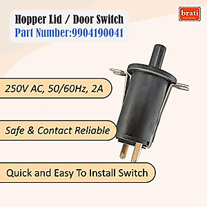 Hopper Lid Switch/Door Switch Replacement 9904190041 for Masterbuilt Gravity Series 560/800/1050 Digital Charcoal Grill+Smoker,3 PCS