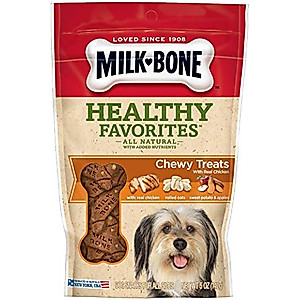 Milk-Bone Healthy Favorites Chewy Dog Treats, Real Chicken, 5 Ounces
