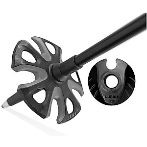 LEKI Detect S Ski Pole Pair - Black 130