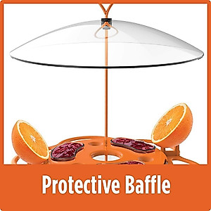Nature's Way OFP1 All-in-One Oriole Buffet Bird Feeder, Orange