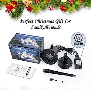 Christmas Projector Lights Outdoor - Waterproof Snowflake Projector Lights for Xmas Home Wedding Decorations