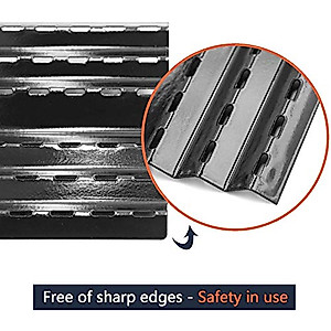 Htanch PN4481(4-Pack) 14841(4-Pack) 14.75 inches Heat Plates and Grill Burner Crossover Tube Replacement for Kenmore 415.23666310, 415.23667310, 640-05057299-9,640-05057300-5 Charbroil 463322613