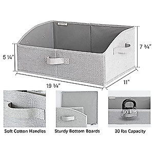 StorageWorks Closet Storage Bins, Storage Box, Foldable Organizer Bins and Baskets for Clothes