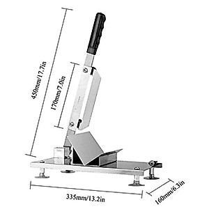 aingycy Frozen Meat Slicer Hand Slicing Machine Stainless Steel Frozen Beef Mutton Bacon Meat Cutter Vegetable Fruit Meat Cleaver for Home Kitchen and Commercial Use