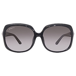 Salvatore Ferragamo Grey Gradient Rectangular Ladies Sunglasses SF739SA 001 59