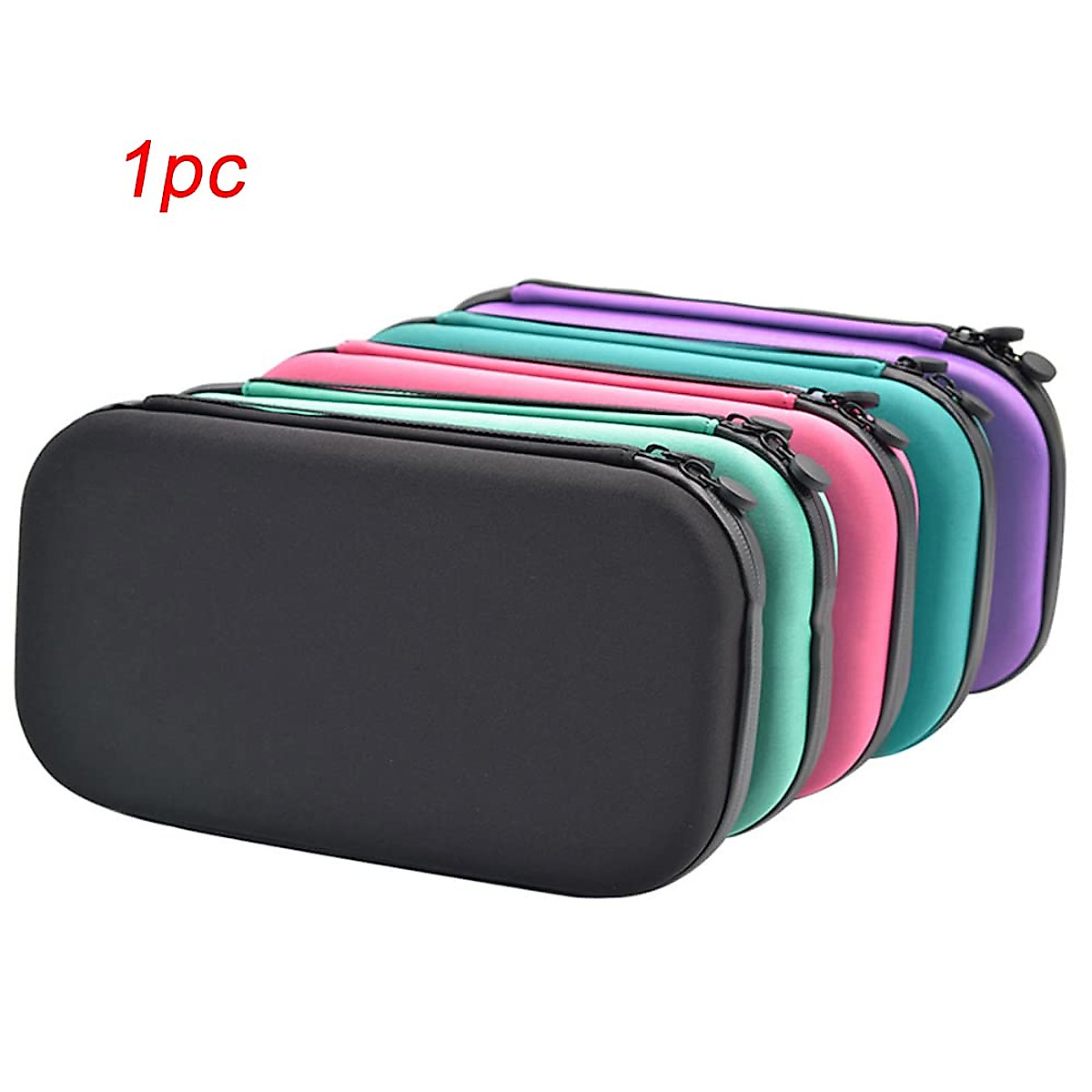 KASCLINO EVA Hard Stethoscope Case, Stethoscope Storage Box, Multi-Function EVA Carry Storage Organizer Box with Extra Mesh Pockets for Small Accessories, Device NOT Included(Black)