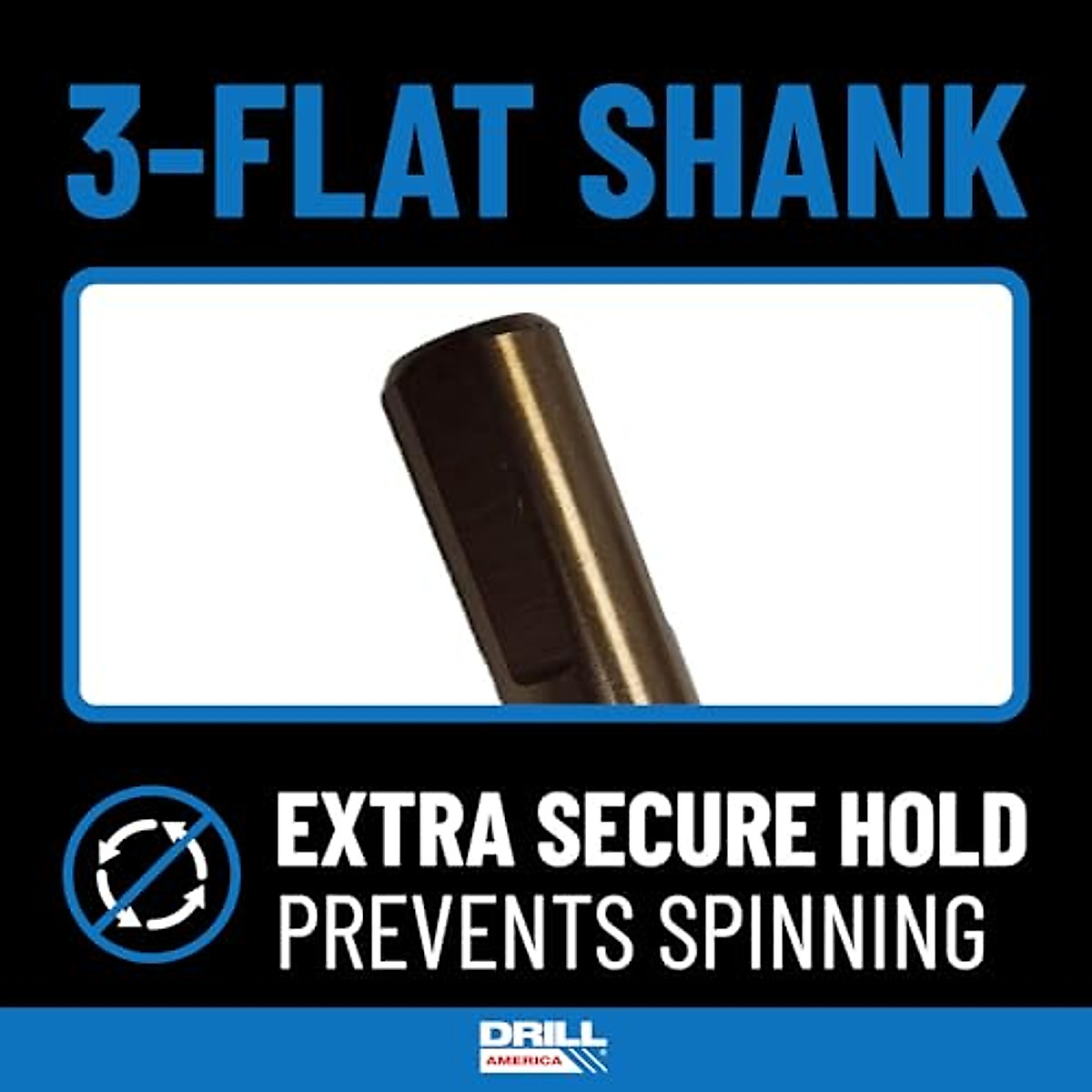 Drill America 29 Piece Cobalt Stepped Point Drill Bit Set in Round Case w/Gold Oxide Finish for Drilling Acrylic, Steel, Hard Metals, Sizes 1/16" to 1/2" x 64ths, GSC Series ZMGSC29J-PC