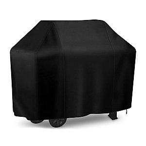 Grill Cover 60 inch, iCOVER Waterproof Outdoor BBQ Gas Barbecue Covers, Polyester Lightweight Easy On/Off, Dustproof for Weber Char-Broil Nexgrill and More Grills