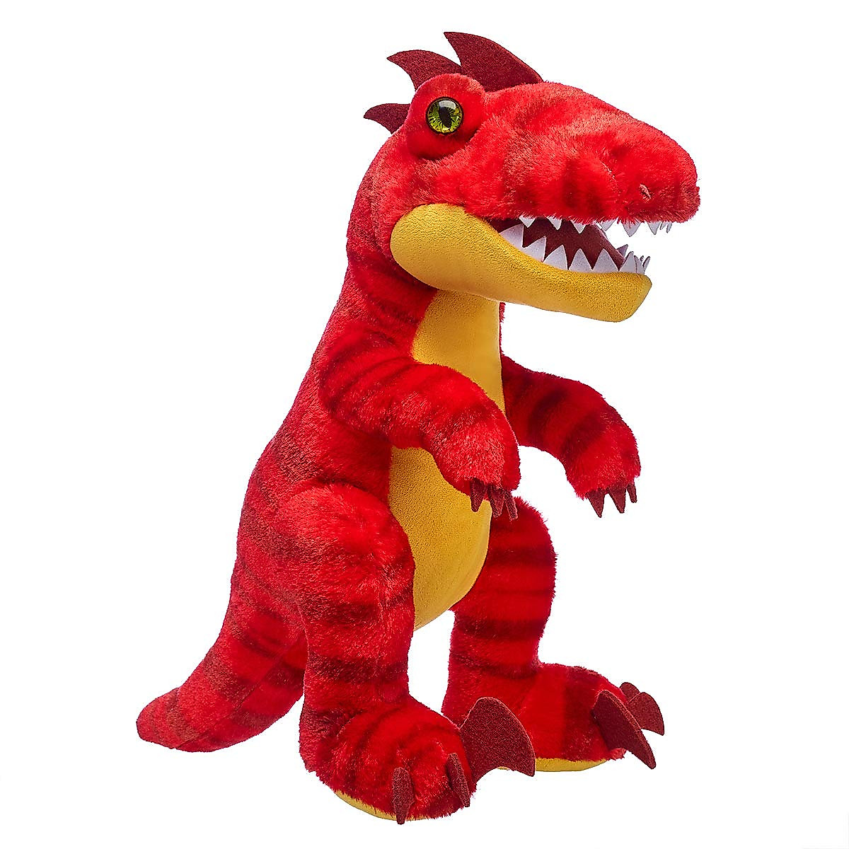 Build-a-Bear Workshop Red Raptor Dinosaur Plush Stuffed Animal, 15 inches
