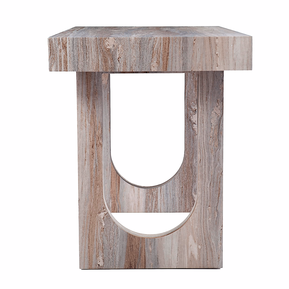 YLEOOB 45 inch Artificial Marble Table, Home Computer Table, Small Desk, Office Desk, Suitable for Living Room and Bedroom