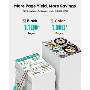 TESEN Remanufactured 822XL Ink Cartridge Replacement for Epson T822XL 822XL Work for WF-4820 WF-4833 WF-4830 WF-4834 Epson WF-3820 WF-3823 Latest Chip