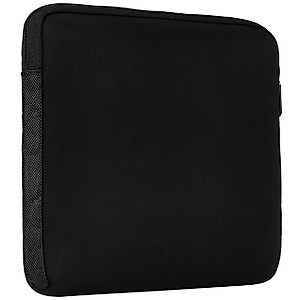 Amazon Basics 15.6-Inch Laptop Sleeve, Protective Case with Zipper - Black