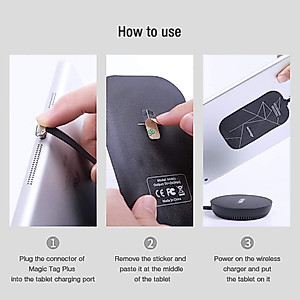 Nillkin Wireless Charger Receiver for ipad - Qi Coil for Tablet Wireless Charging, Compatible with iPad 9th/8th/7th Generation, MagicTag Plus Lightning Long