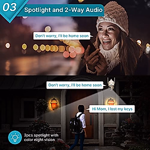 Sovmiku 2CQ1 2K Solar Security Camera Outdoor,360° View Pan & Tilt,Easy to Setup, Night Vision,User Friendly,Tech Support,Audible Flashlight Alarm, Human Alert,Support SD & Cloud Storage, Vicohome App