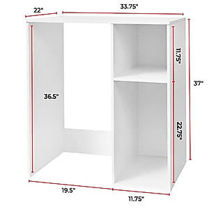 DormCo Yak About It Mini Fridge Dorm Station - White