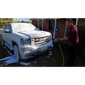 GDHXW X-999 High Pressure Wash Gun Snow Foam Lance Foam Cannon Foam Blaster with M22-14mm Thread 5 Pressure Washer Nozzles