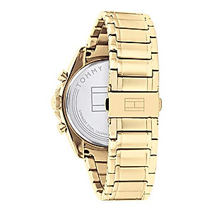 Tommy Hilfiger Men's Qtz Multifunction Stainless Steel and Bracelet Casual Watch, Color: Gold (Model: 1791834)