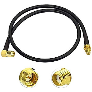 Bingfu Dual Band VHF UHF 136-520MHz 42.5 inch Foldable CS Tactical SMA Female Ham Radio Antenna with 3 feet Extension Relocation Cable for Kenwood Baofeng BF-F8HP UV-5R UV-82 BF-888S GT-3 Ham Radio