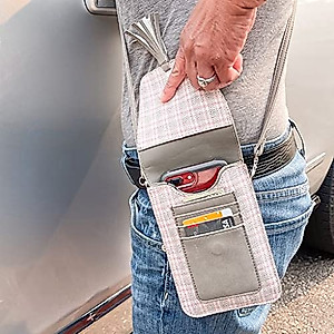 K. Carroll Accessories Harper Crossbody View Pink Tweed