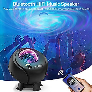 Cadrim 【Upgrade】 Star Projector, Galaxy Light Projector with Bluetooth Speaker and Remote, Night Light Projector for Adults and Kids, Largest Coverage Area, Changable Nebula and Galaxy Shapes