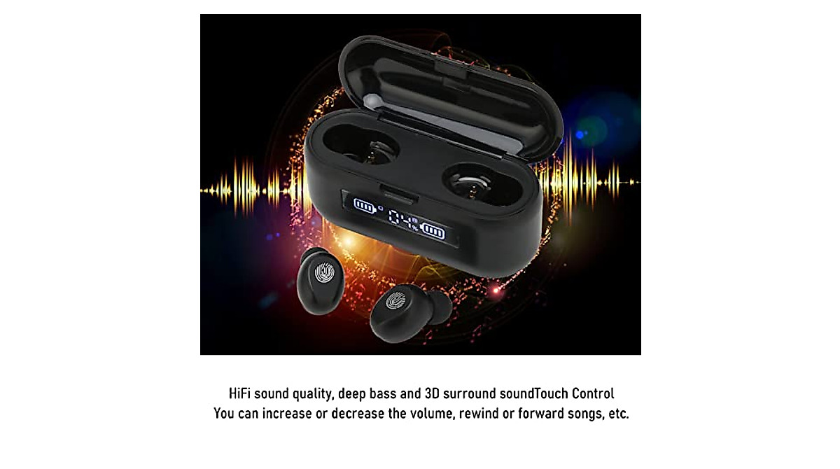 Cuifati Wireless Earbuds with Bluetooth 5.0 - HiFi Sound & Touch Control