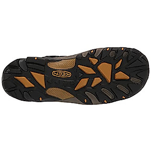 KEEN Utility Women's Lansing Mid Height Steel Toe Waterproof Work Boots, Raven/Tawny Olive, 8