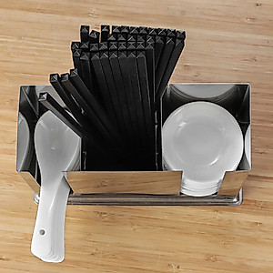 Stainless Steel Hanging 3 Compartments Mesh Utensil Drying Rack/ Chopsticks/Spoon/Fork/Knife Drainer Basket Flatware Storage Drainer