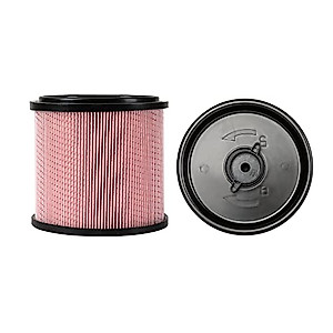 Amazon Basics Fine Dust Cartridge Filter & Retainer, 5 to 20 Gallon, Non-HEPA, Red