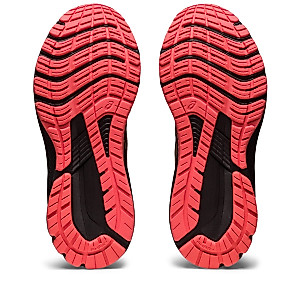 ASICS Women's GT-1000 11 GTX Running Shoes, 8.5, Black/Papaya