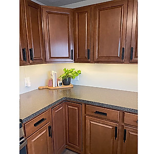 Metaverse sky Self-Stick Push Pull Helper ABS Plastic Wardrobe Handle Instant Cabinet Drawer Furniture Handles (Black, 16)