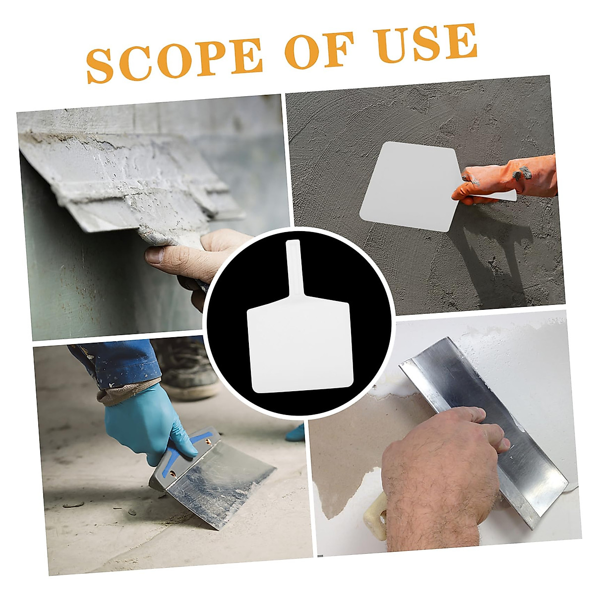 2pcs Plastering Concrete Finishing Tool Cement Trowel Finishing Trowel for Cement Flat Trowel Scraper Plastic Trowel Concrete Finishing Trowel Plastic Trowel