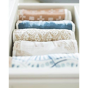 Crane Baby Soft Muslin Burp Cloth, Lightweight and Absorbent Burp Cloth for Boys and Girls, Safari Animal, 3 Piece, 7” x 20”