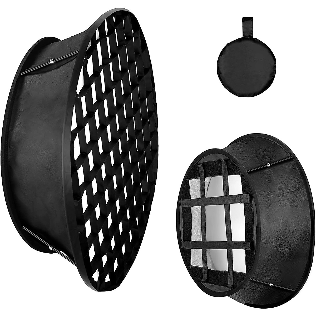 Neewer Collapsible Softbox Diffuser with Honeycomb Grid Compatible with Neewer 480/660/530 LED Light Panels, 11.5x11.5inches Opening with Strap Attachment and Carry Bag for Studio Photo Video Shooting