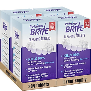 Retainer Brite Retainer brite, 1 year supply, 384 tablets, 384 Count