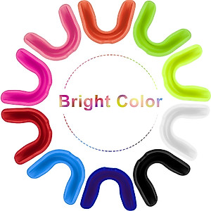 BBTO 20 Pcs Sports Mouth Guards Football Mouth Guard Athletic Mouth Guard Mouthguard for Sports (Black,Youth)