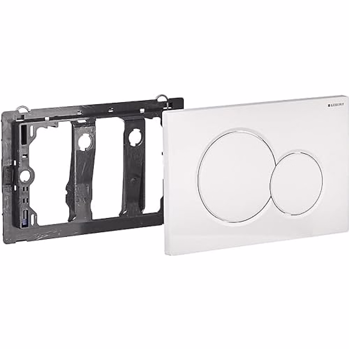 Geberit 115.770.11.5 Actuator Plate, 11.610&quotL x 6.890&quotW x 1.770&Quoth, Alpine White