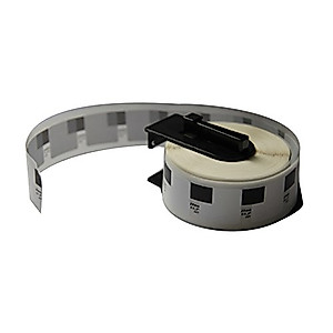 IDIK-11221 Replacement Labels Compatible with Brother DK-1221 Square Labels 23mm x 23mm x 1000pcs/Roll Packed in Individual Printed Retail Box with Permanent Cartridge