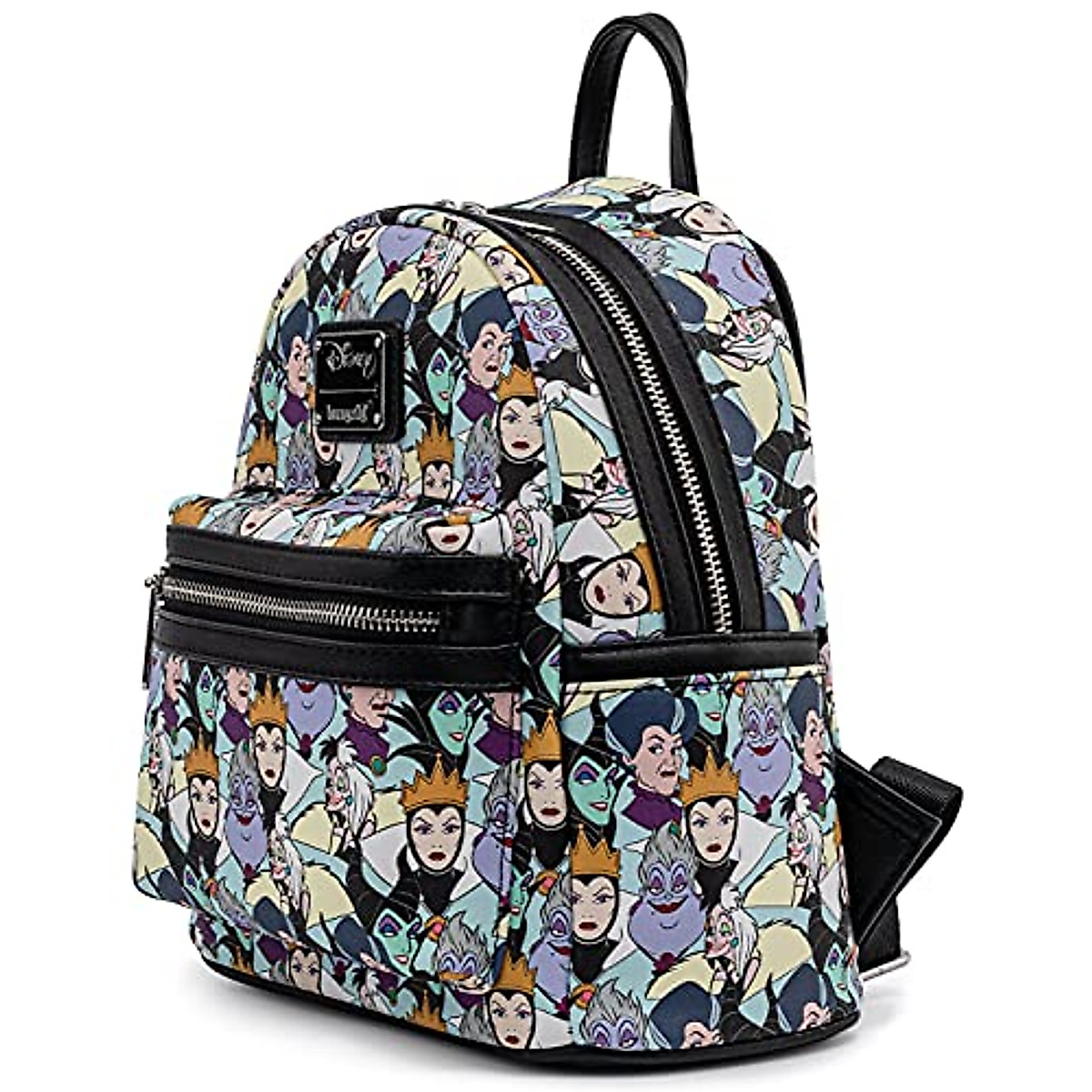 Loungefly Disney Villains Mini-Backpack Handbag Maleficent Cruella Ursula Print