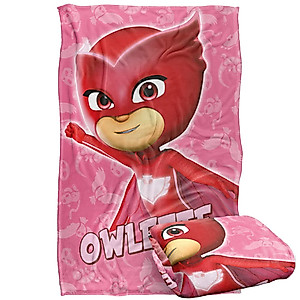 LOGOVISION PJ Masks Blanket Owlette Character Kids Silky Touch Blanket, 36" x 58"