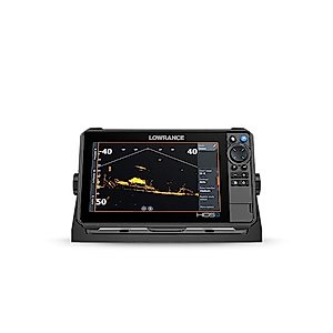 Lowrance HDS PRO 9 Inch Fish Finder/Chart Plotter with ActiveImaging 3-in-1 Transducer with Smartphone Integration, Black (Renewed)