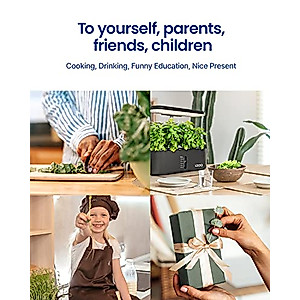 iDOO Hydroponics Growing System, 10 pods Indoor Herb Garden with LED Grow Light, Auto Timer Smart Garden, Water Shortage Alarm, 15'' Height Adjustable, 4.5L Water Tank