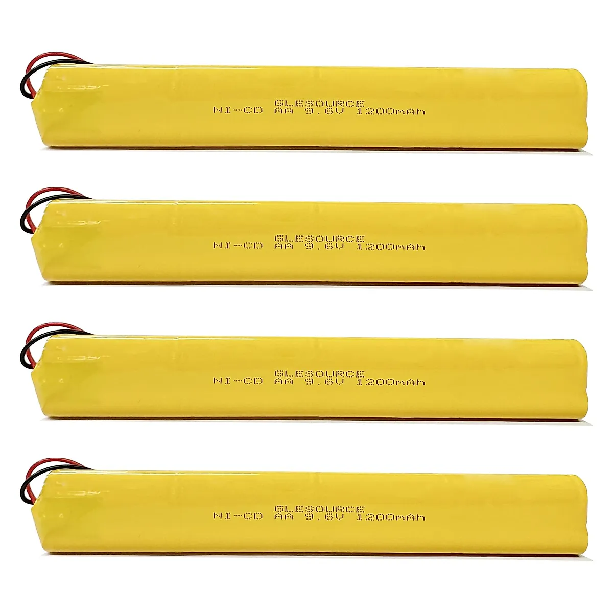 GLESOURCE 9.6V BBAT0043A Emergency Light Battery, AA*8 1200mAh Batteries Compatible for OSI OSA228 DANTONA CUSTOM-306-U BBAT0044A BAA-96 ELB-B003 Exit Sign Battery Replacement (2 Pack)